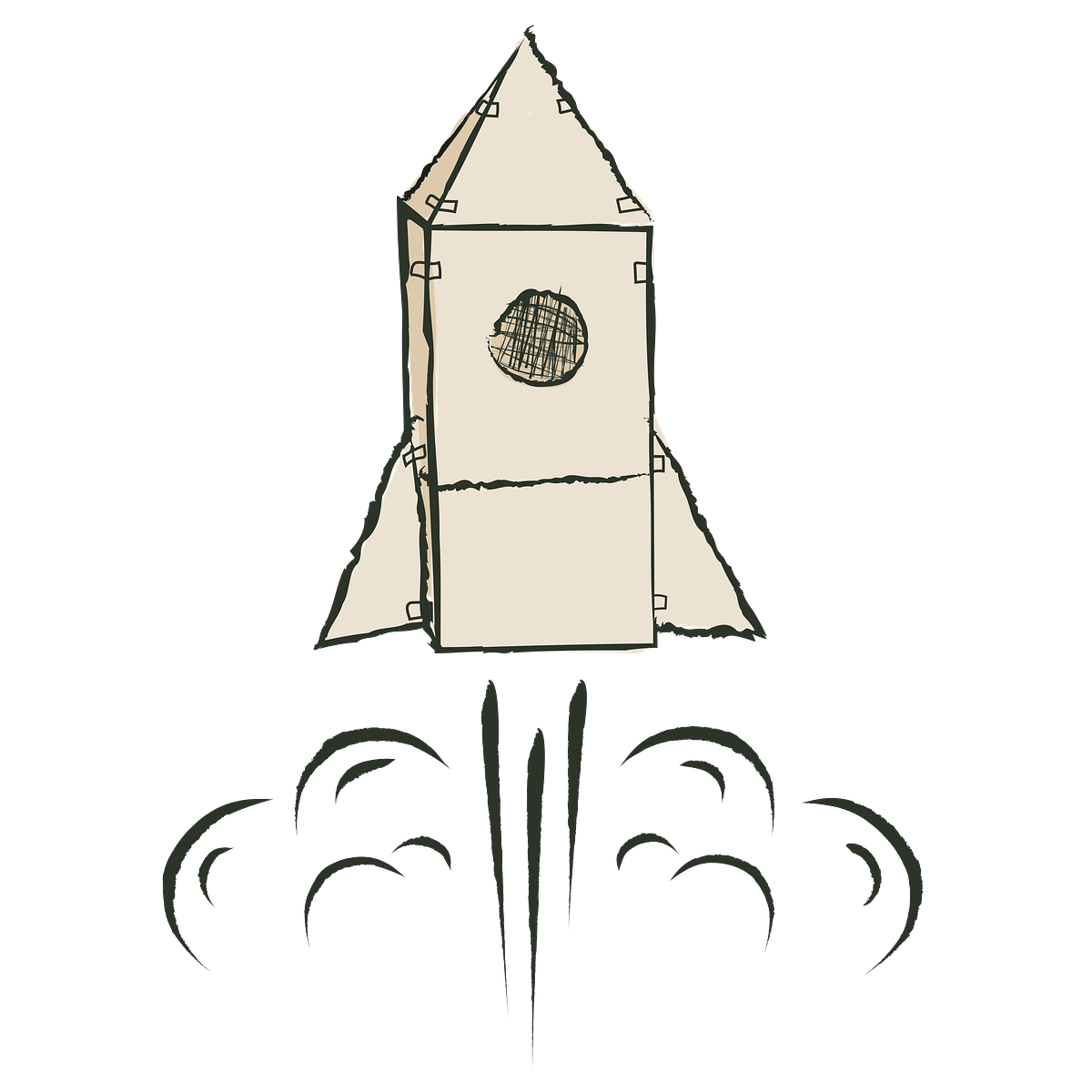 Cardboard Rocket - Medium