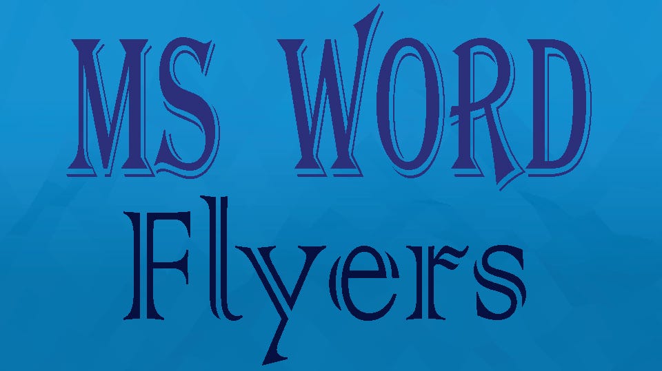 MS Word Flyers - Medium