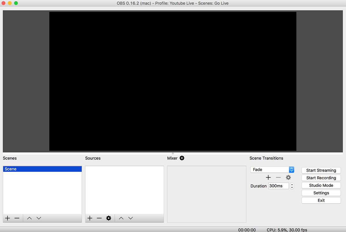 Getting Started with OBS — Profiles – Go Live! – Medium