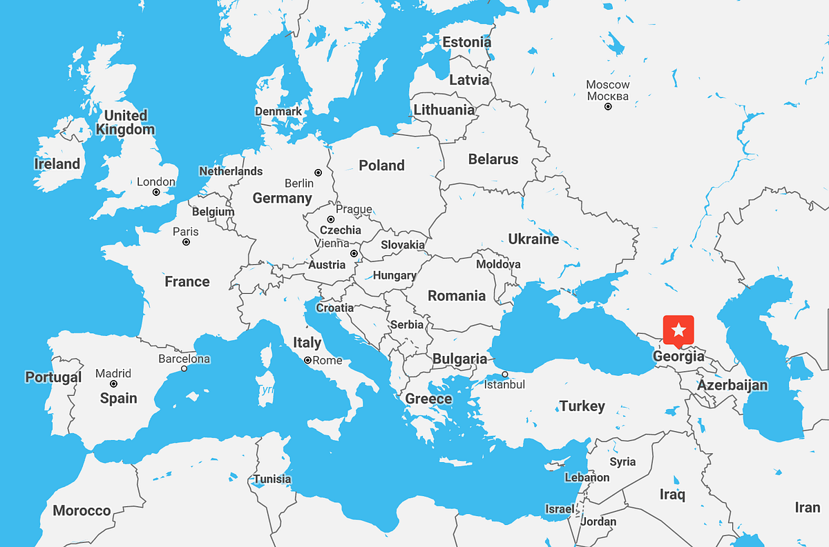 Where Is Georgia Country On World Map - Map
