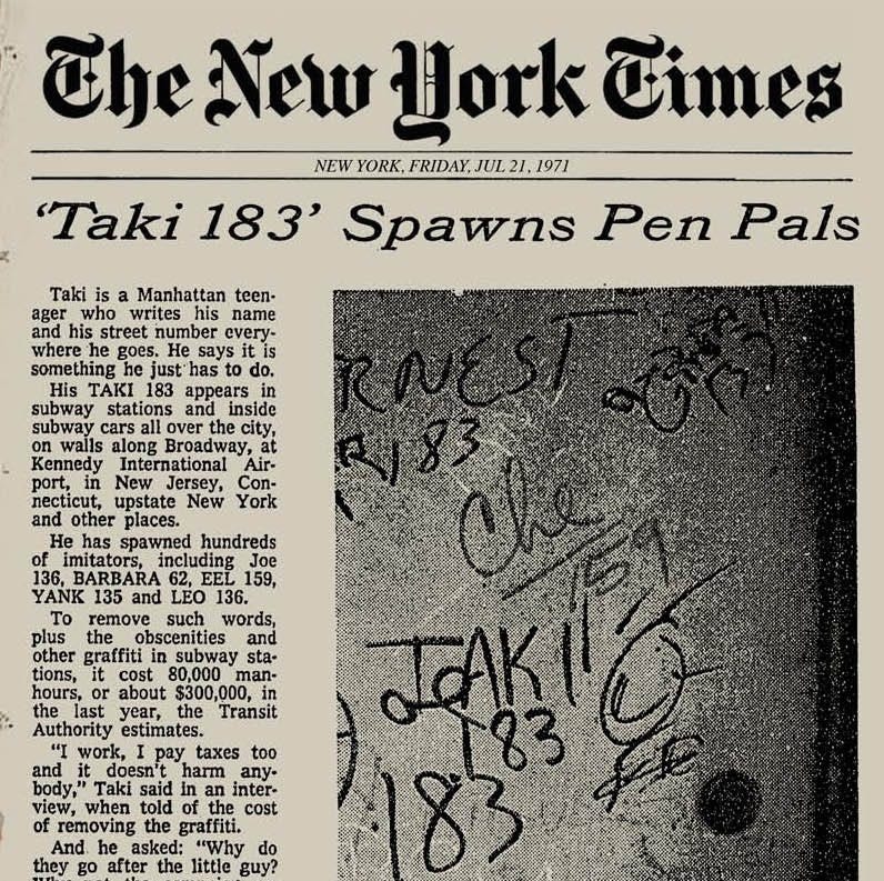 TAKI 183: The boy who became a legend with his marker
