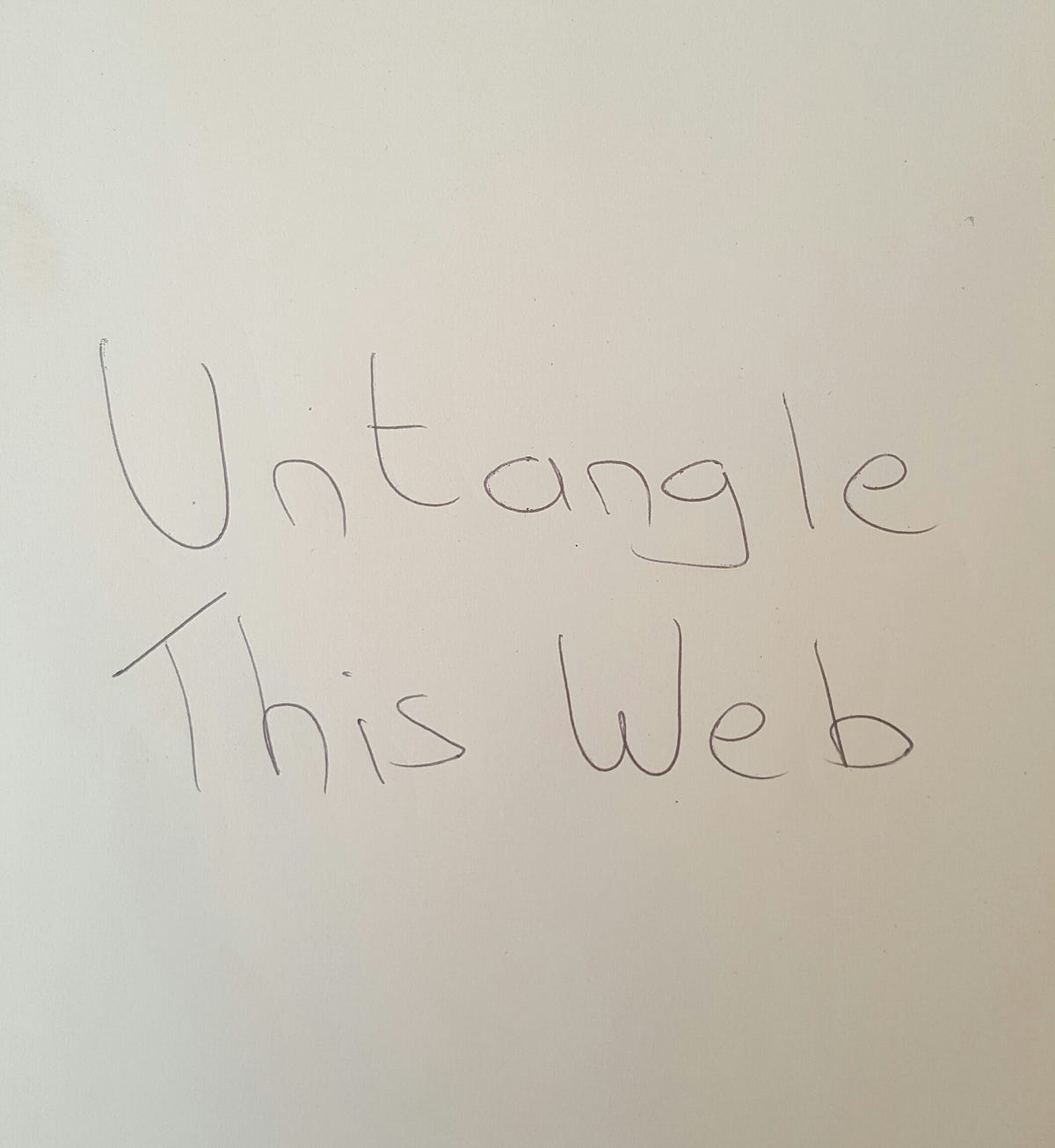 Untangle This Web - Medium