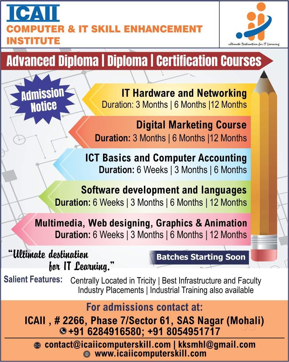 Trending stories published on ICAII Institute of computer and It Skills ...