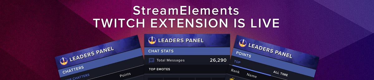 Twitch Extension is live! – StreamElements - Legendary Live Streaming