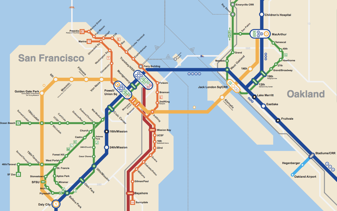 Bay Area 2050 The BART Metro Map Medium Bay Area 2050 The BART Metro Map Medium