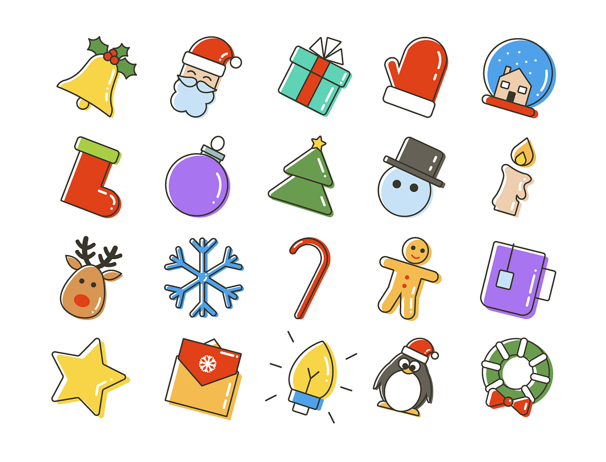 Freebie: Christmas icon set – Vanila Blog