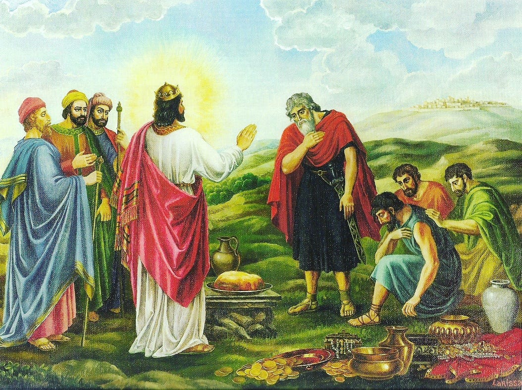 “Then Melchizedek king of Salem brought out bread and wine.