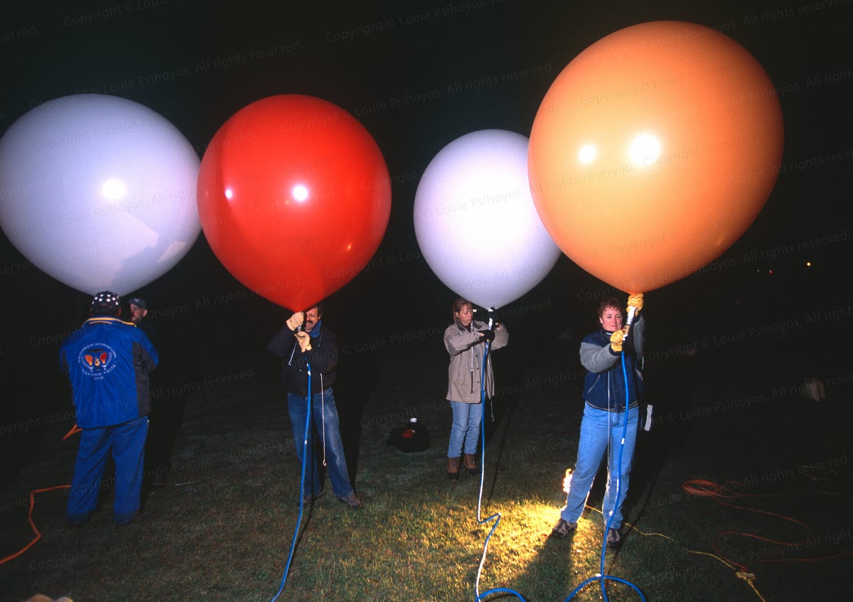 Cluster Ballooning – Psihoyos Photography – Medium