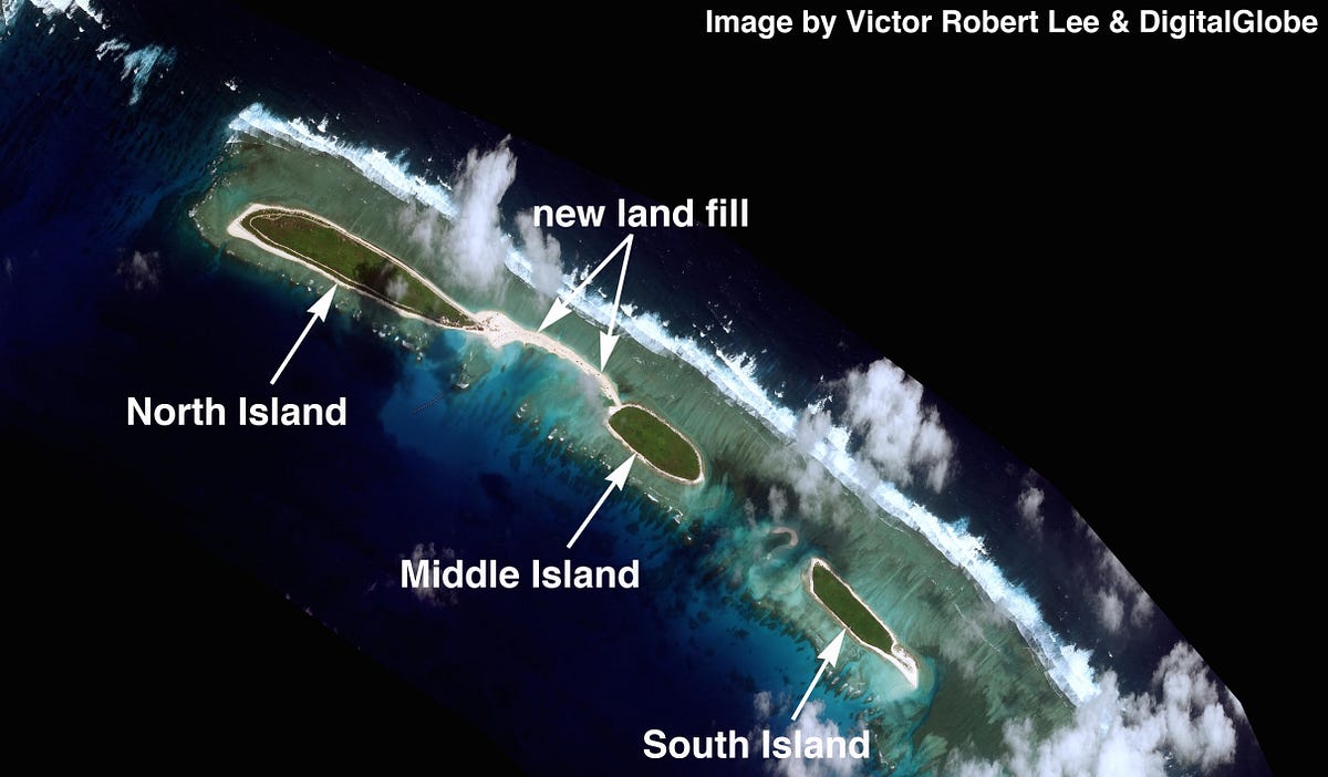 China expands land filling at North Island in the Paracels, South China Sea
