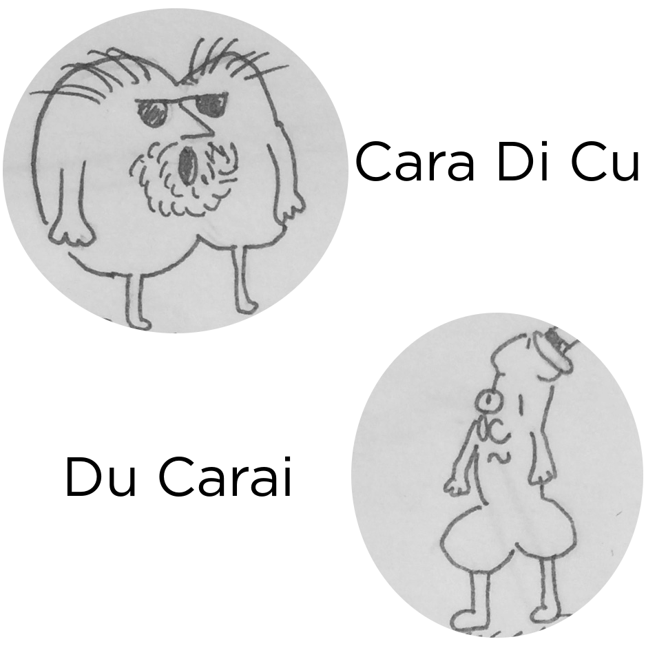 Cara di Cu e Du Carai - Medium