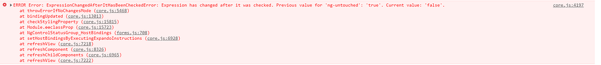 ExpressionChangedAfterItHasBeenCheckedError - Medium