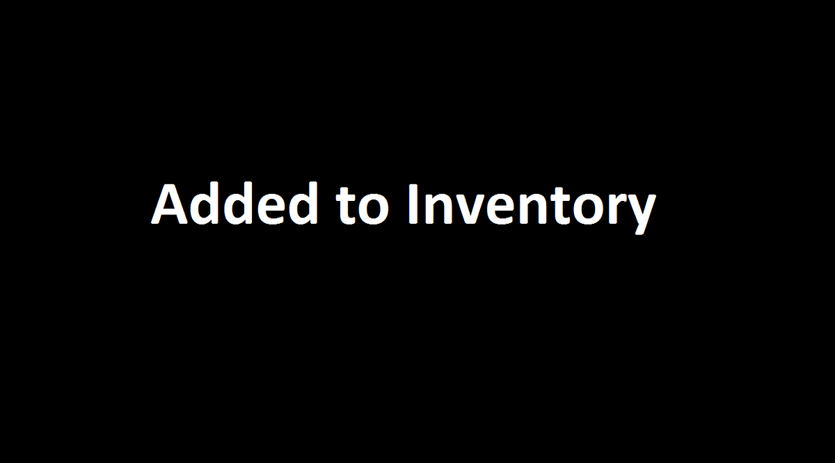 Added to Inventory - Medium