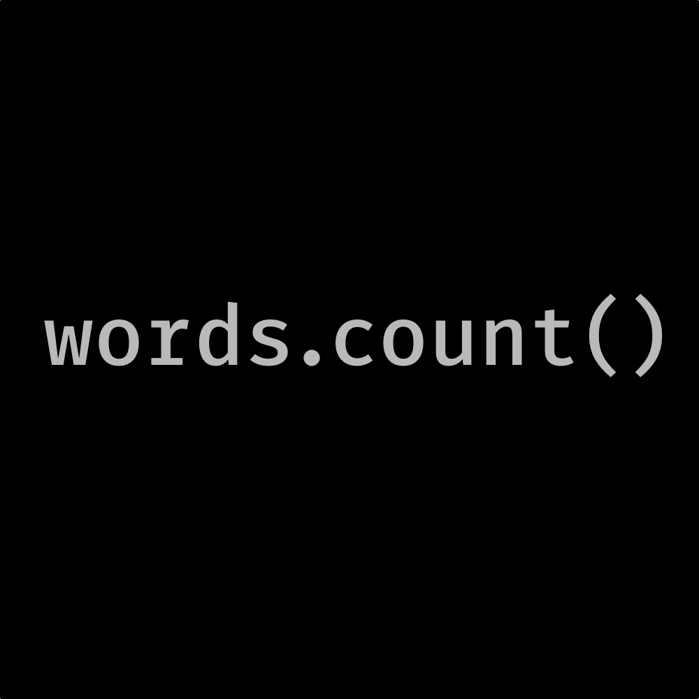 words.count() - Medium