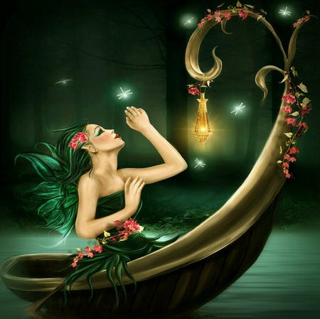 Fairy Boats and Magic Moments – Christine Costa – Medium