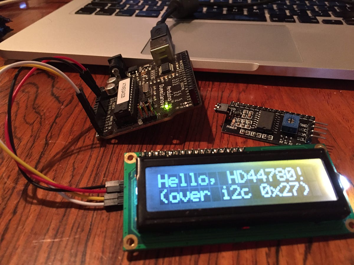 Arduino + cheap i2c LCD Backpack – Ubi de Feo – Medium