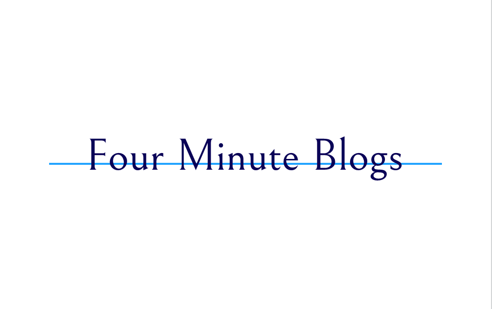 Four Minute Blogs - Medium