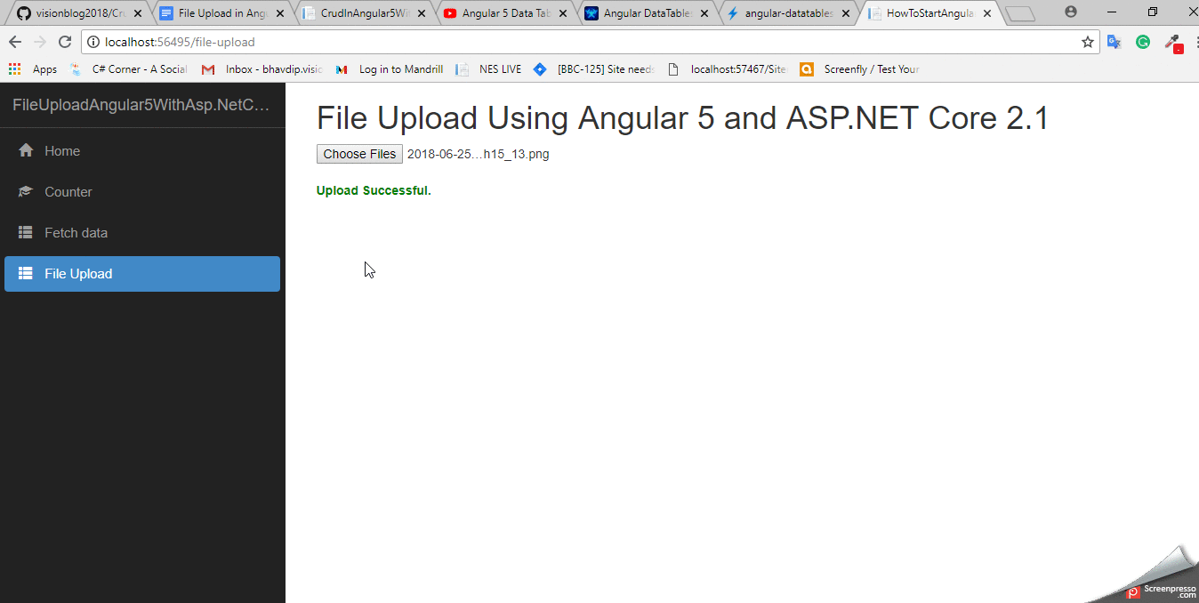 How To Upload File In Angular With Asp Core 2 1