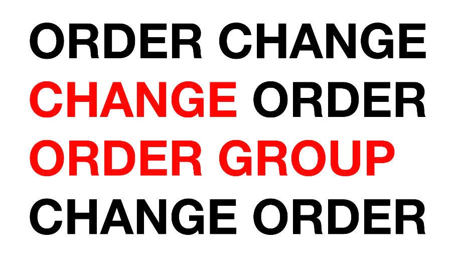 The Change Order – Medium