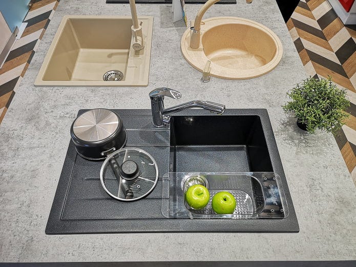 How to choose the color of the kitchen sink? - Medium