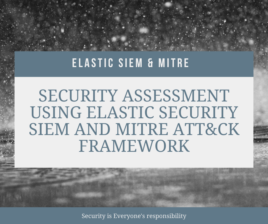 Security Assessment using Elastic Security SIEM and MITRE ATT&CK ...