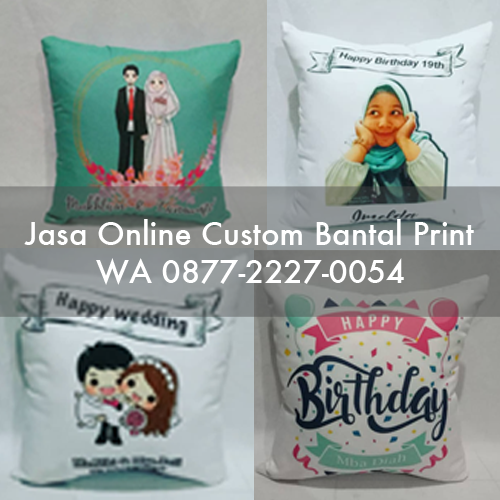 Jasa Custom Bantal Print Online - Medium