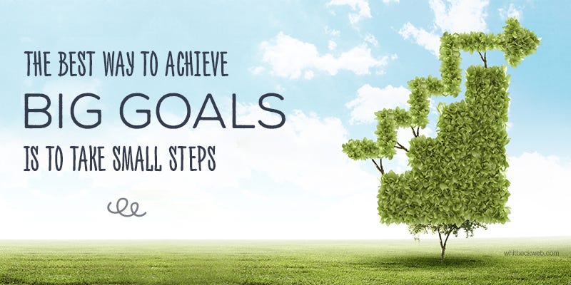 big dreams SMALL STEPS – Kyle Bean Bloch – Medium