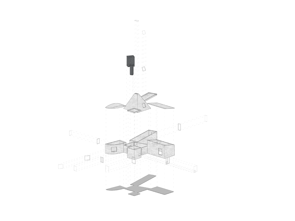 Exploded Axonometric Rendering — Conceptual Rendering