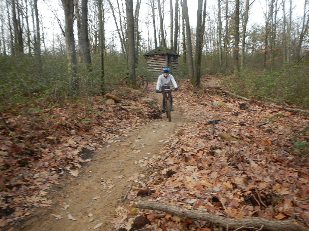 Mountain Biking at the Trails at Jake’s Rocks in January