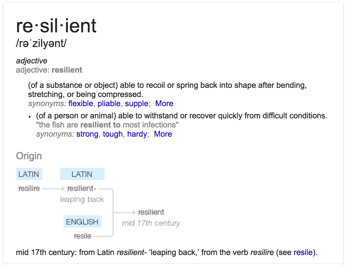 resilient – Medium
