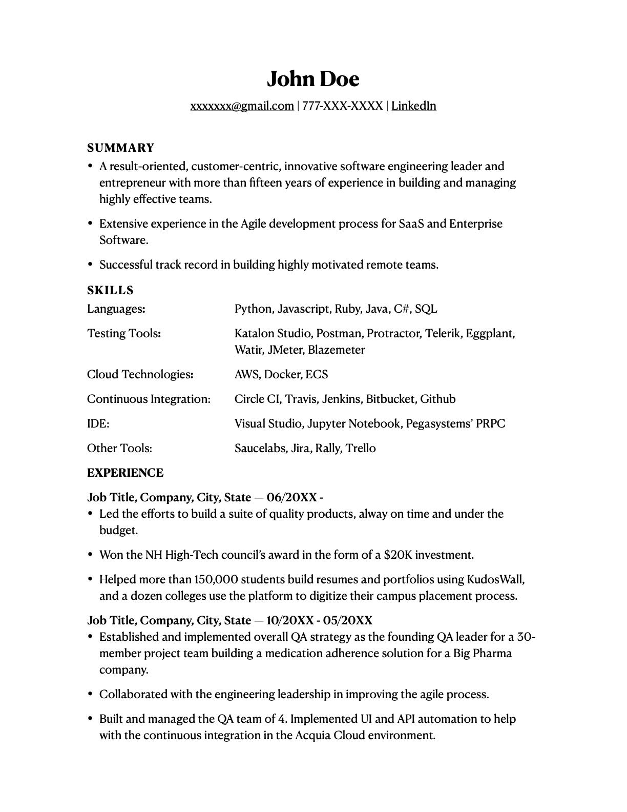 Your resume is your most powerful tool in the quest for landing your ...