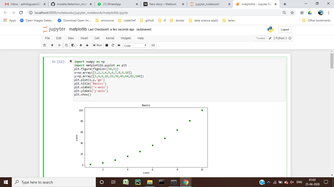 A picture is worth a thousand words, and with Python’s matplotlib library, it fortunately takes ...