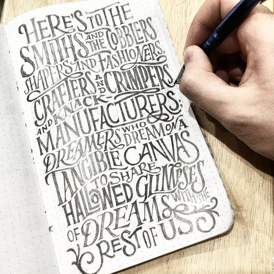 Hand-Lettering Designs by Dan Lee – From up North