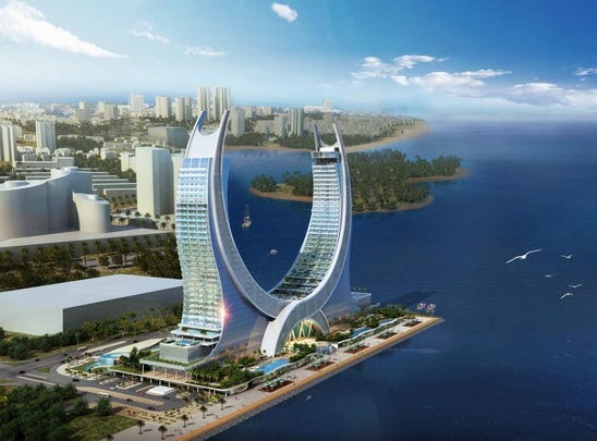Some funky-looking buildings are coming up in Qatar’s Lusail City