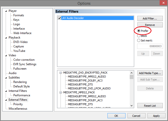 Setting up HQ Video playback on Windows