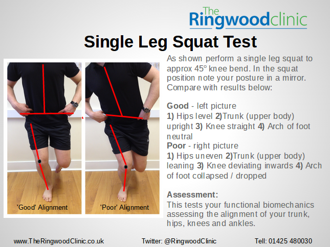 Single Leg Squat Assessment