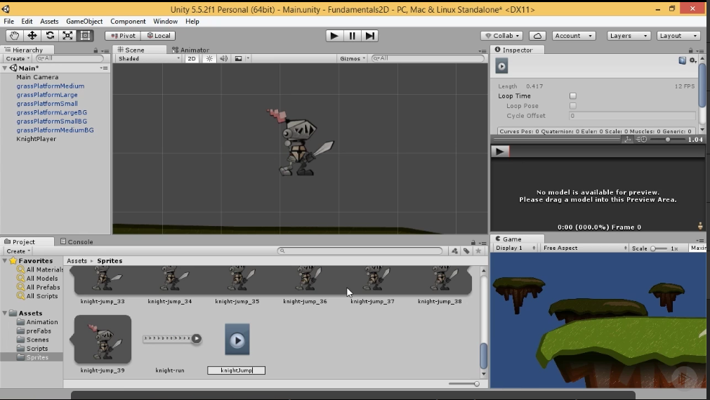 Curso Unity 2d tercera parte: Añadiendo salto y más animaciones al jugador
