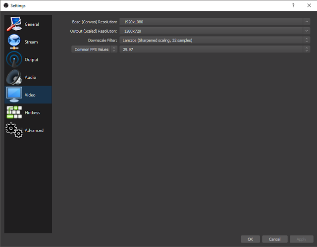 OBS Studio Settings – Wootpeanuts – Medium
