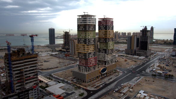 Some funky-looking buildings are coming up in Qatar’s Lusail City