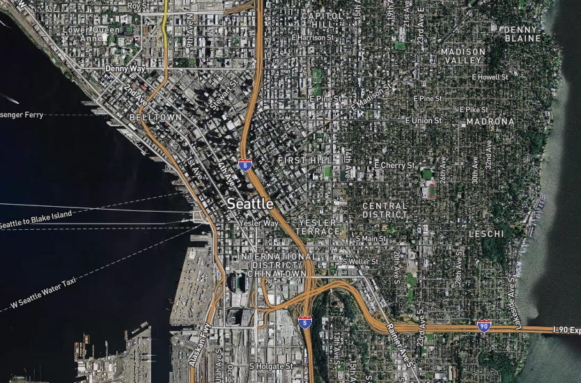 Mapbox Satellite Streets redesigned – Points of interest