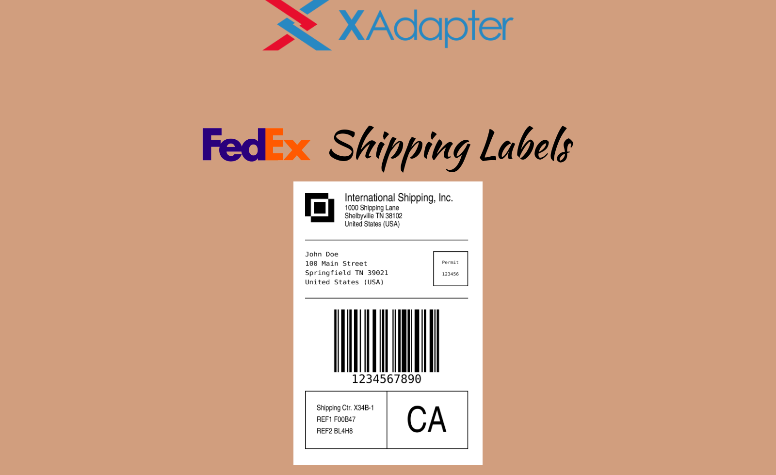 Print WooCommerce FedEx Shipping Labels In Multiple Sizes
