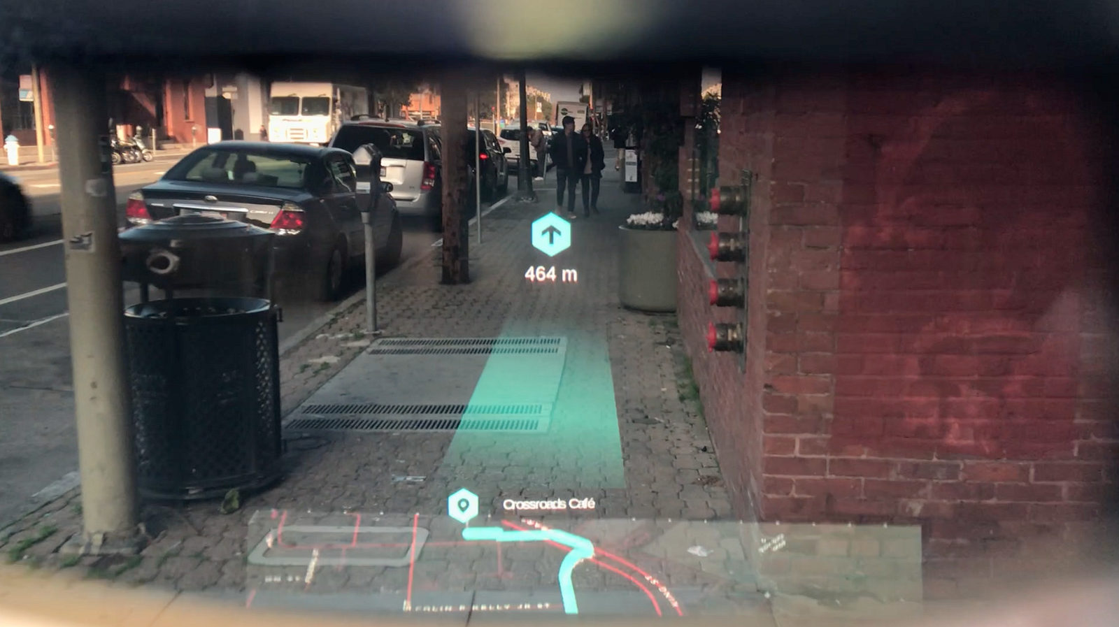 World-scale AR navigation with ODG wearables – Points of interest