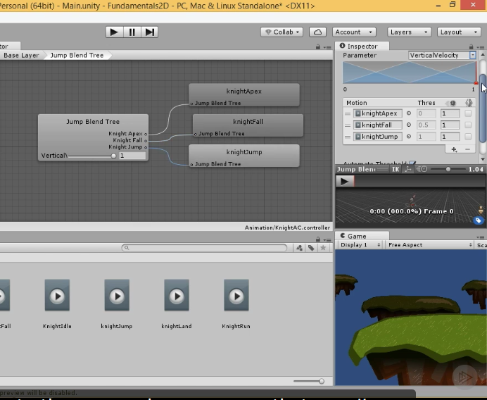 Curso Unity 2d tercera parte: Añadiendo salto y más animaciones al jugador