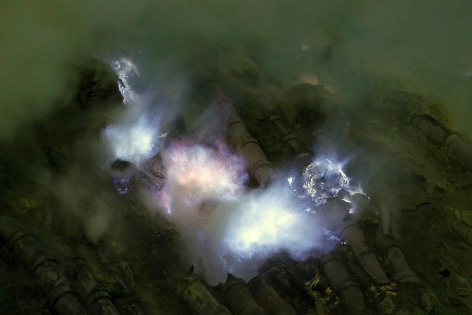 This Erupting Volcano’s Lava Appears Blue, And Science Knows Why