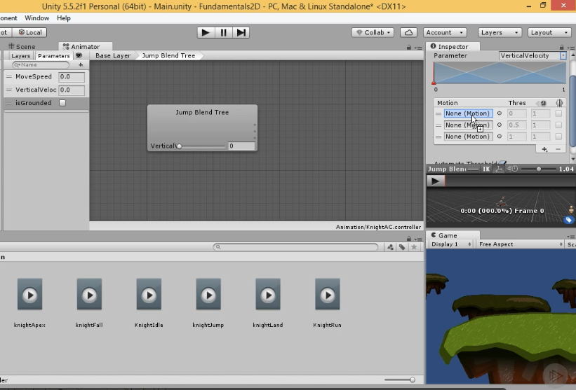 Curso Unity 2d tercera parte: Añadiendo salto y más animaciones al jugador
