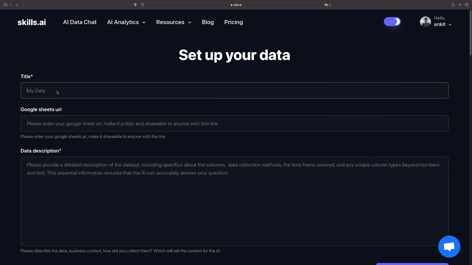 AI Data Chat Guide