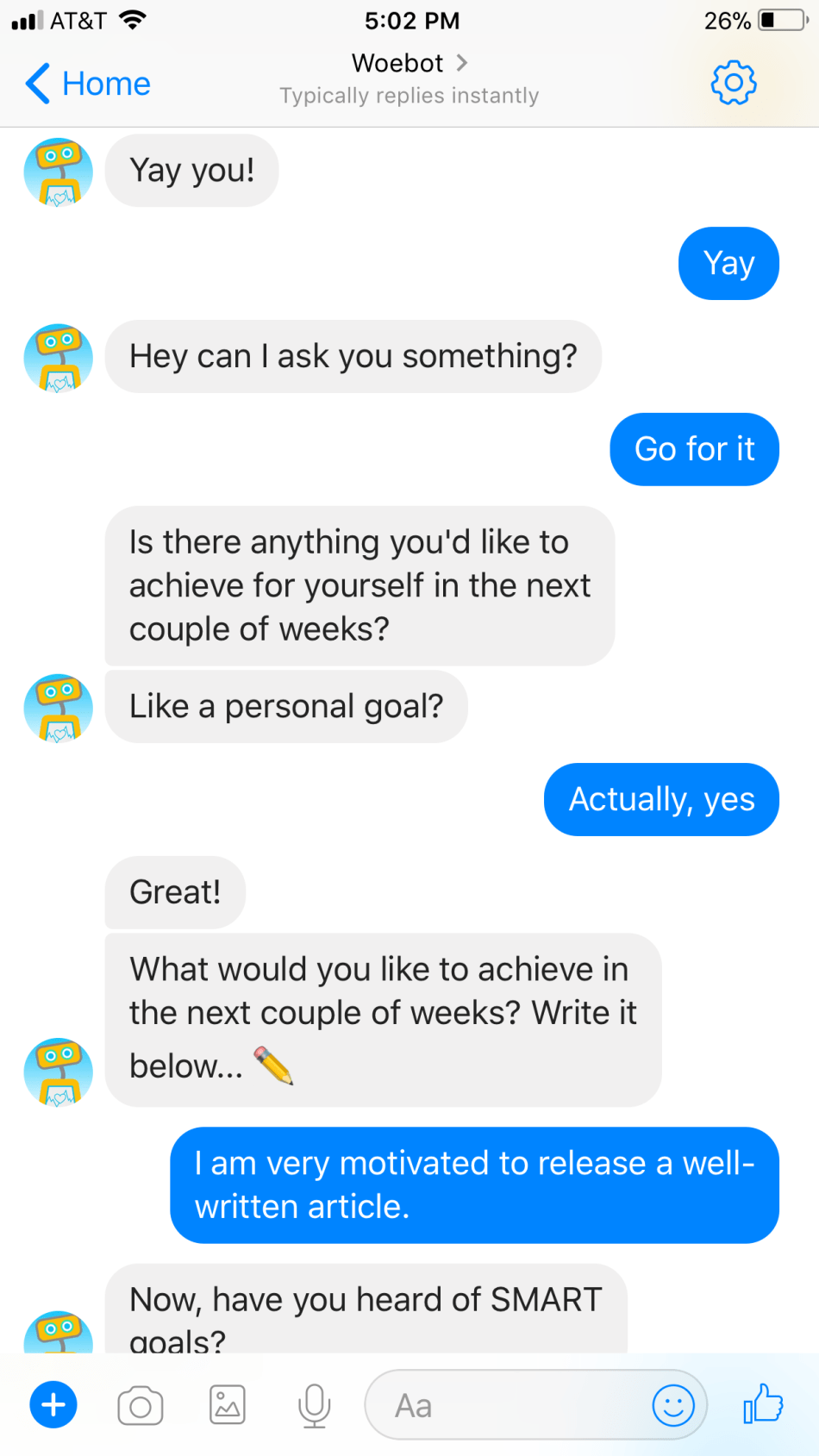 Woebot Delivers a Daily Dose of Mental Wellness – SyncedReview – Medium