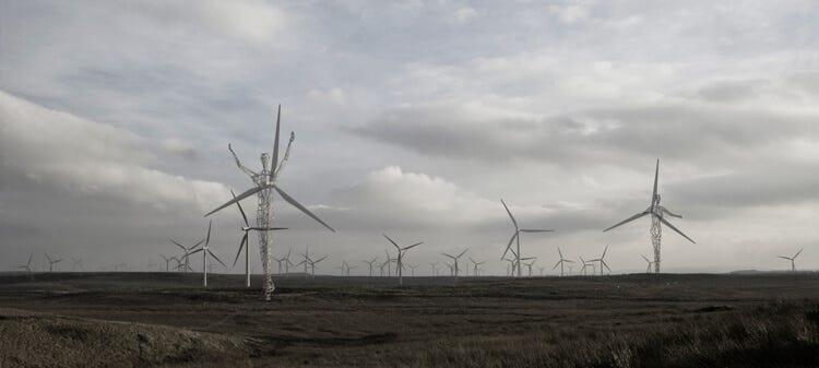 Land Of Giants : Human Shaped Pylons Carry Electricity Across Iceland