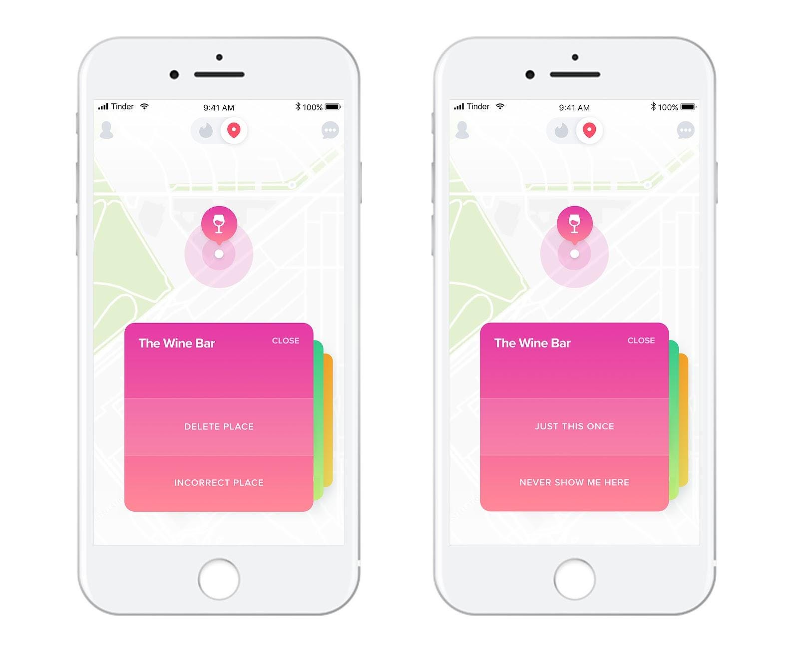 Tinder Places: match with maps – Points of interest