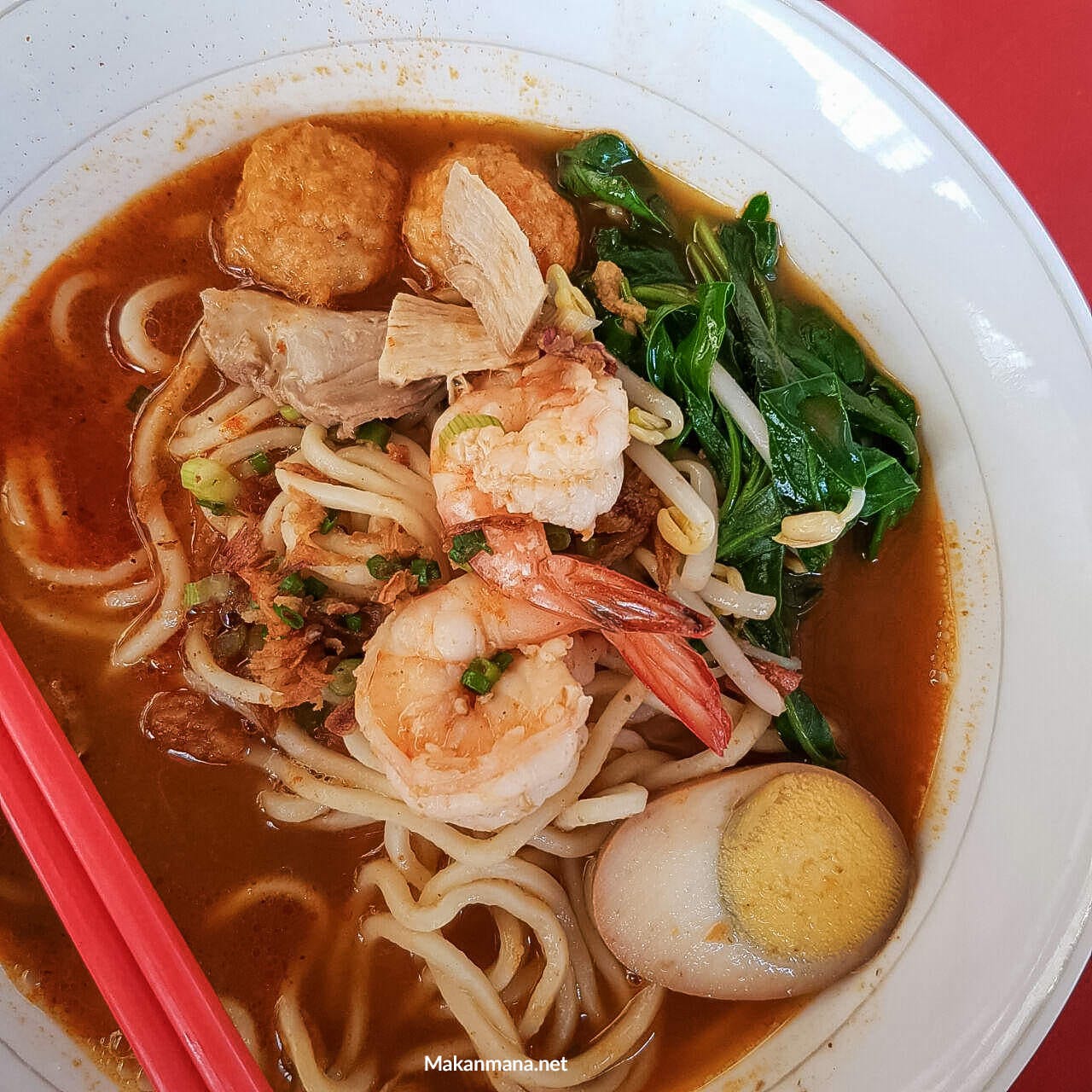 Mr Prawns, Penang style mie udang – Makanmana