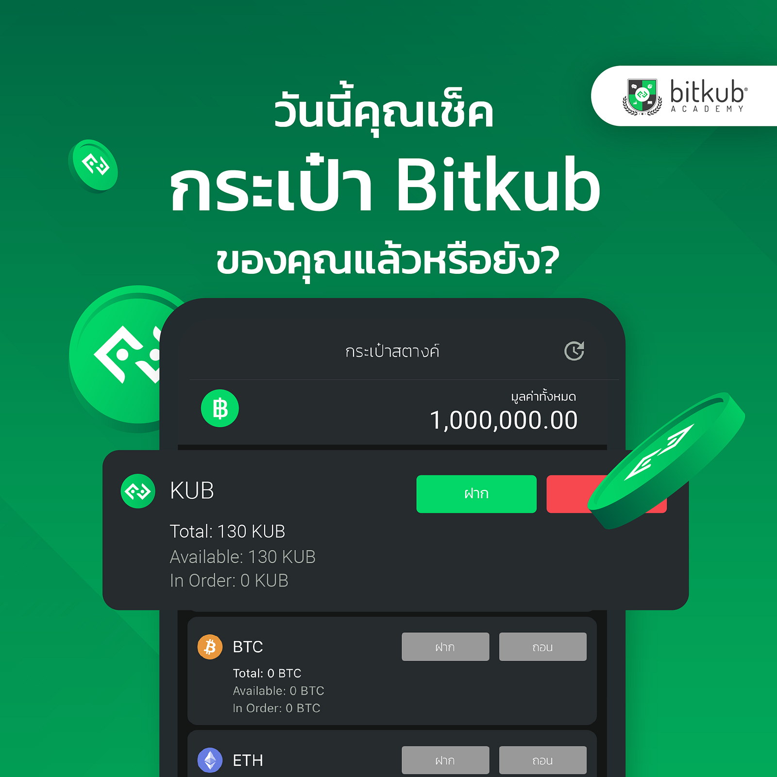 ทำความรู้จักกับเหรียญ Bitkub Coin (KUB)